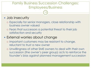 Family Business Succession: What You Need to Know to Effectively Advise Business Owner Clients | PPT