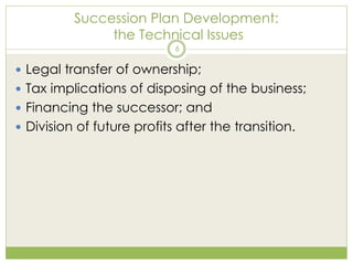 Family Business Succession: What You Need to Know to Effectively Advise Business Owner Clients | PPT