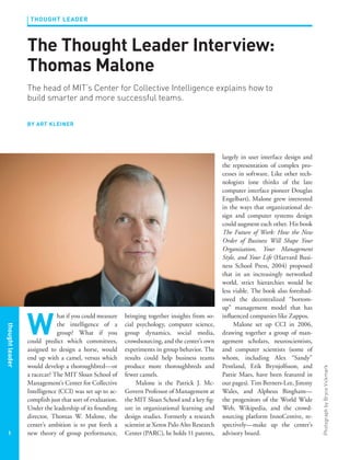 Thomas Malone on Building Smarter Teams | PDF