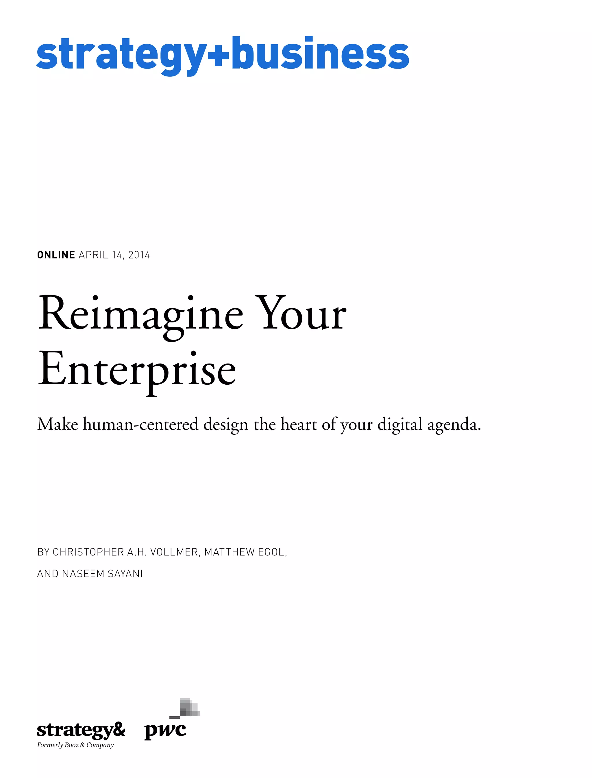 Reimagine Your Enterprise | PDF