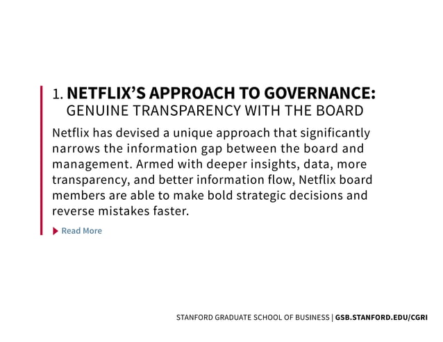 BUILDING A BETTER BOARDROOM FIVE EXAMPLES OF HOW TRANSPARENCY, DATA ...