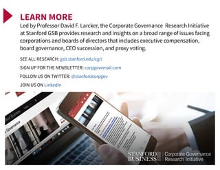 BUILDING A BETTER BOARDROOM FIVE EXAMPLES OF HOW TRANSPARENCY, DATA ...