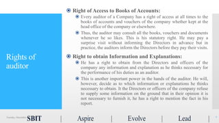 duties and rights of auditor | PPTX