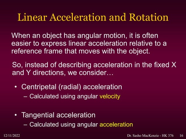 002 Angular Kinematics.ppt | Physics | Science