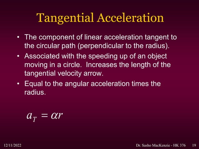 002 Angular Kinematics.ppt | Physics | Science