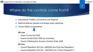 UK Export Controls Overview | PPTX