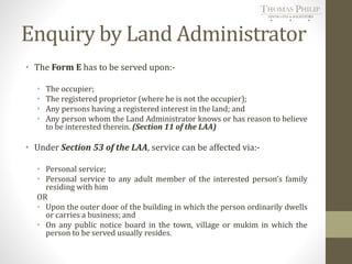 Land Acquisition in Malaysia: The Must Know & The Must Not | PPTX