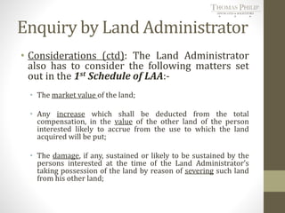 Land Acquisition in Malaysia: The Must Know & The Must Not | PPTX