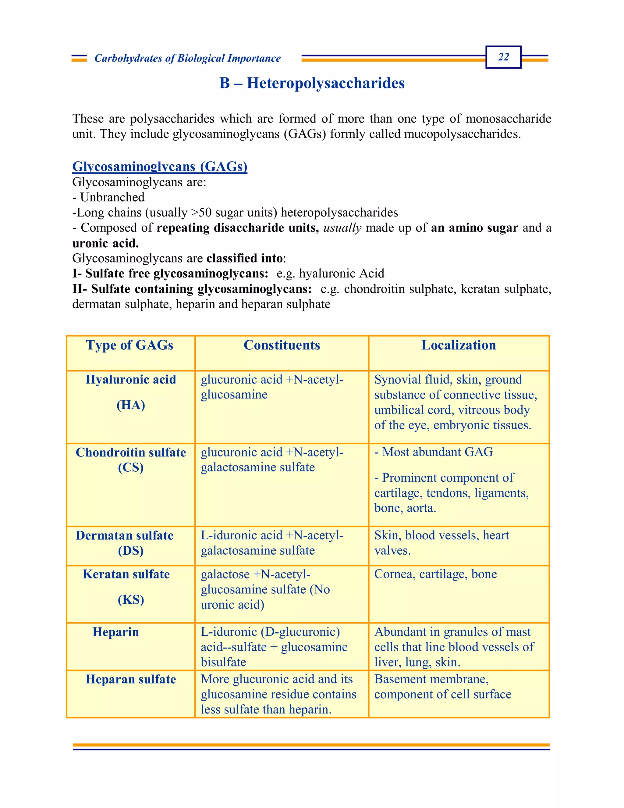 Carbohydrates notes | PDF