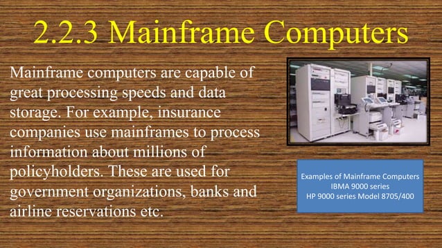 Classification of Computers | PPSX
