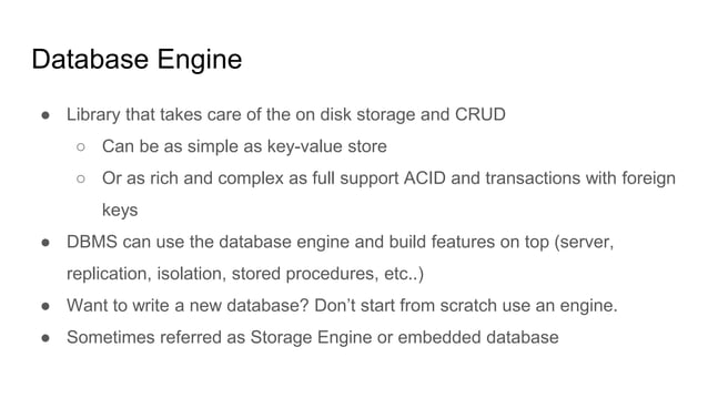 002 Database-Engines.pptx | Databases | Computer Software and Applications