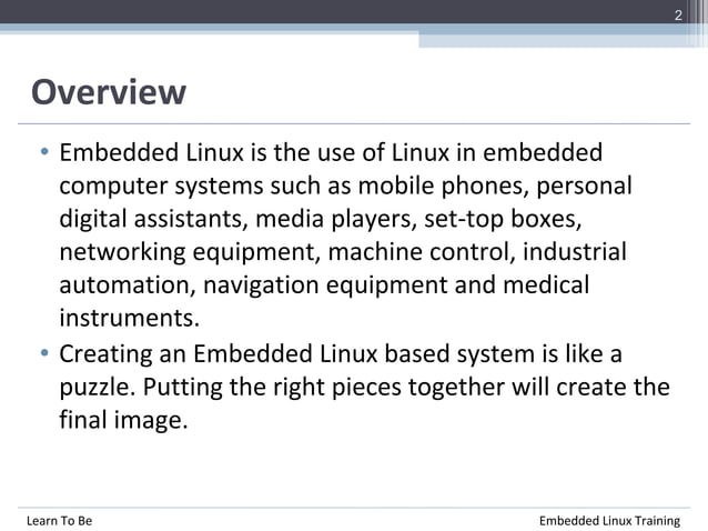 Building Embedded Linux | PPT