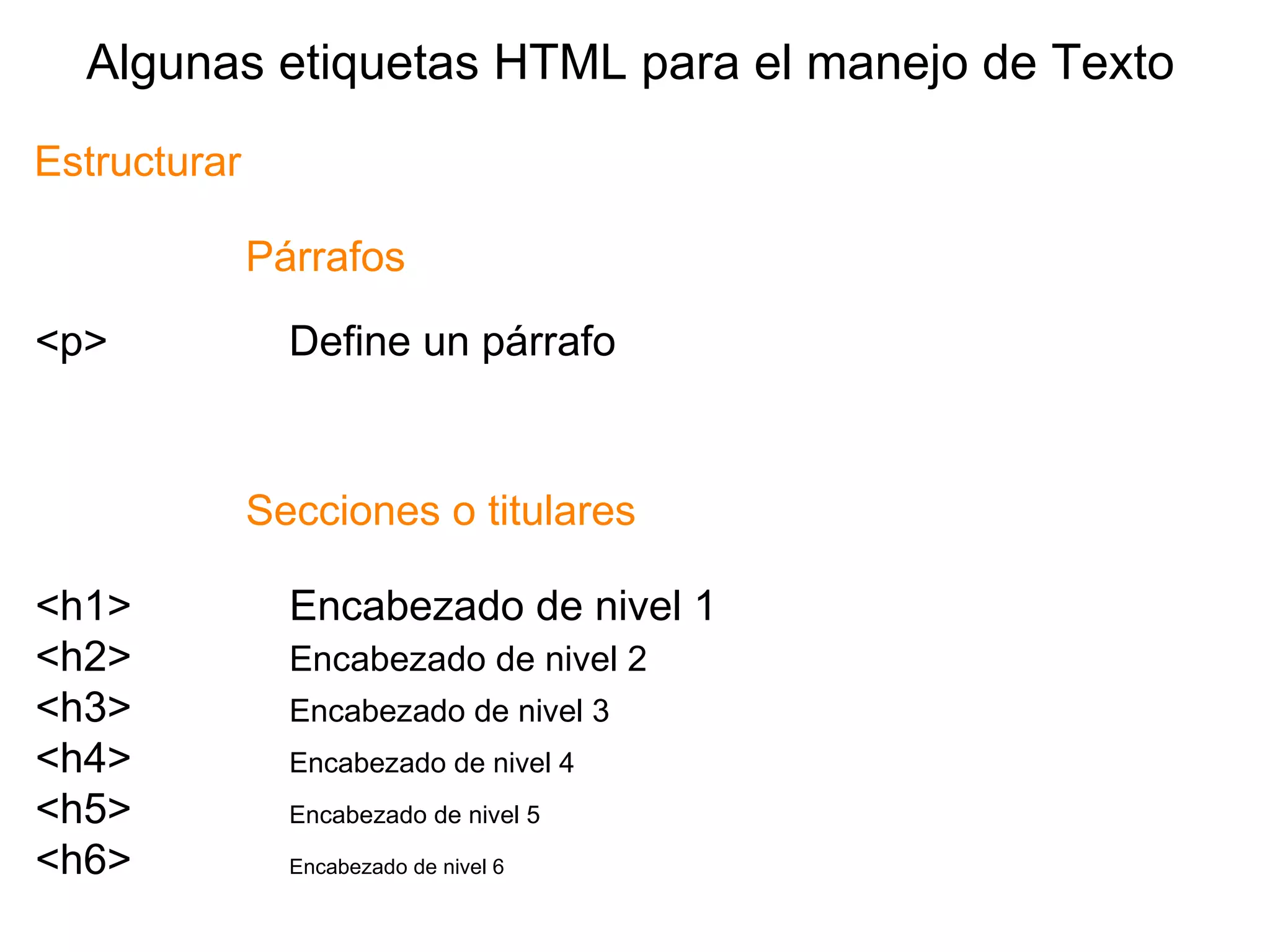 002 html: etiquetas de texto | PPT | Web Design and HTML | Internet