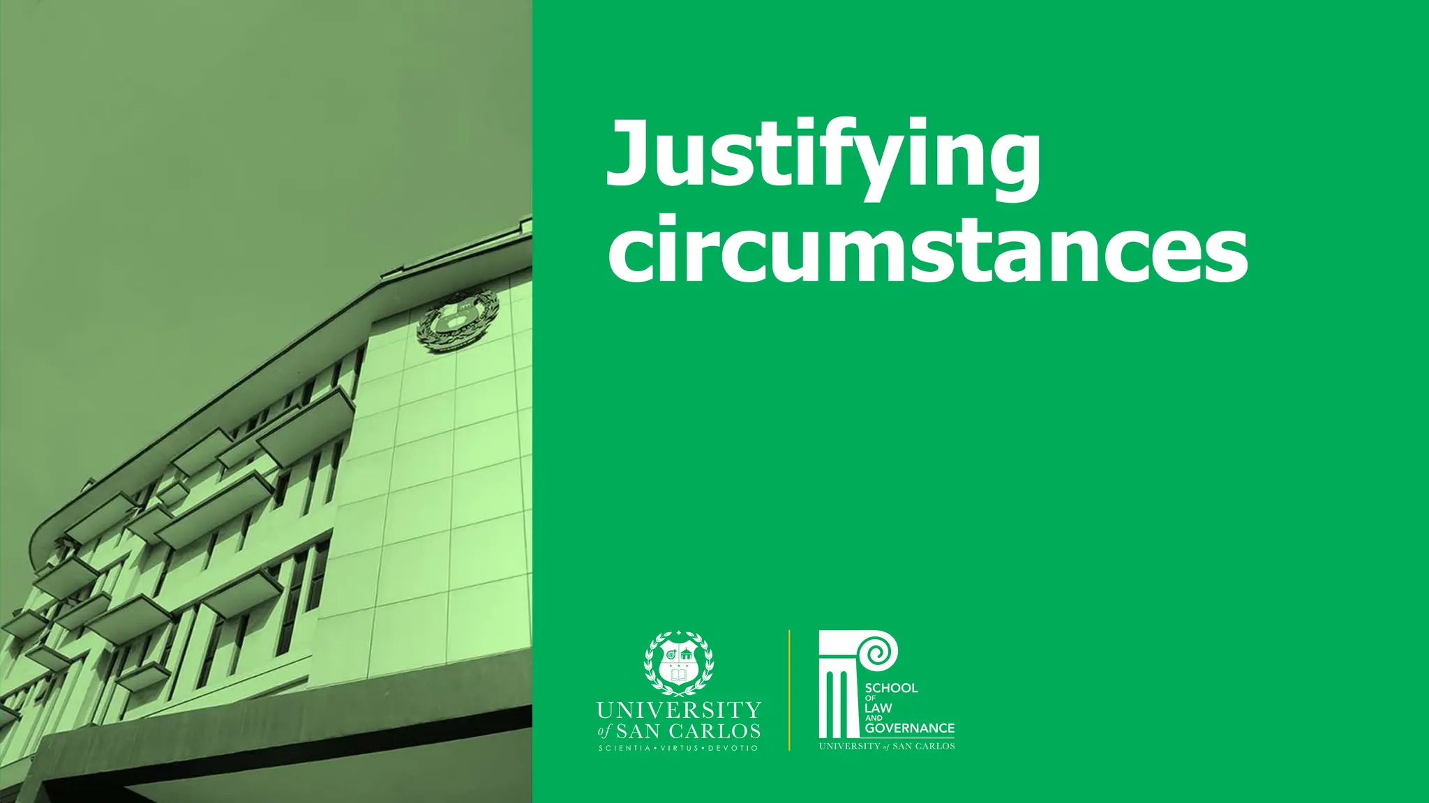 1 Justifying Circumstances Criminal law 1 | PPTX