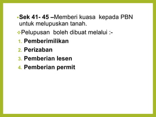 LAND LAW - Kuasa PBN | PPTX