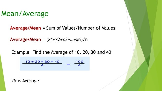 Mean/Average, Median, Mode and Range from ungrounded data .pptx