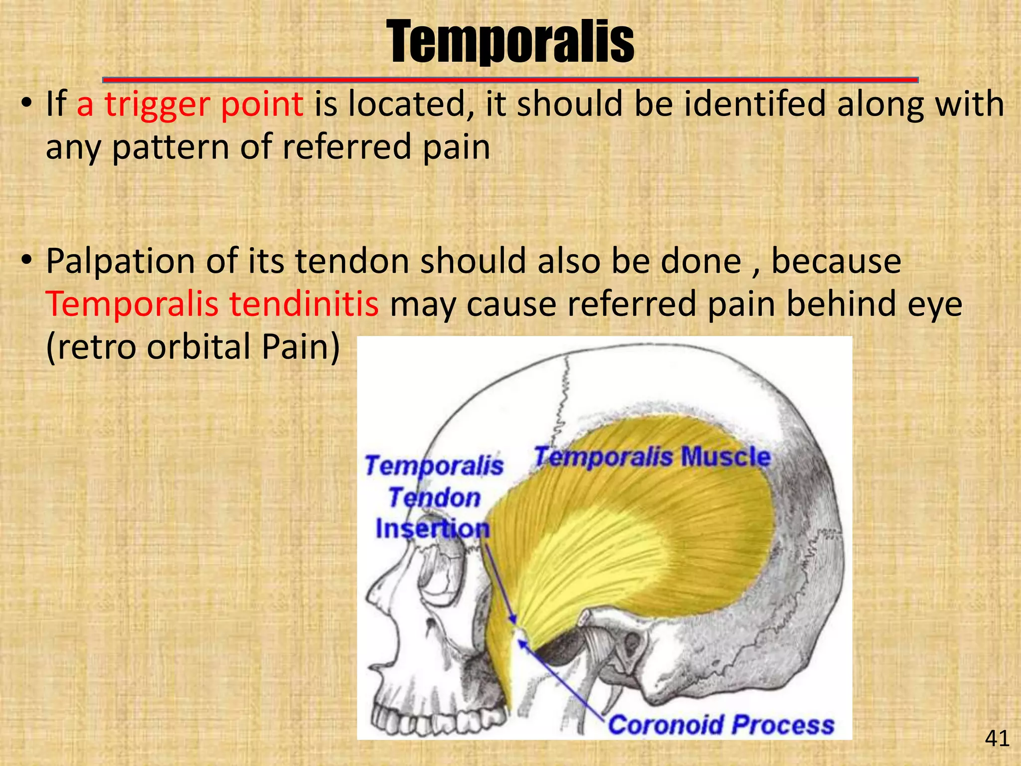 Temporomandibular Dysfunctions – Part 2 History, Clinical Examination ...