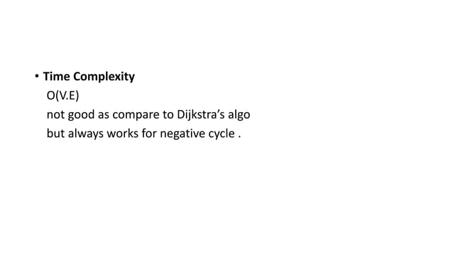 Bellman Ford Algorithm explanation DSA Topic | PPTX