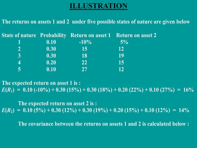 Financial analysis on Risk and Return.ppt