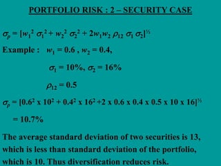 Financial analysis on Risk and Return.ppt