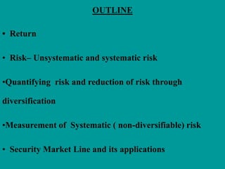 Financial analysis on Risk and Return.ppt