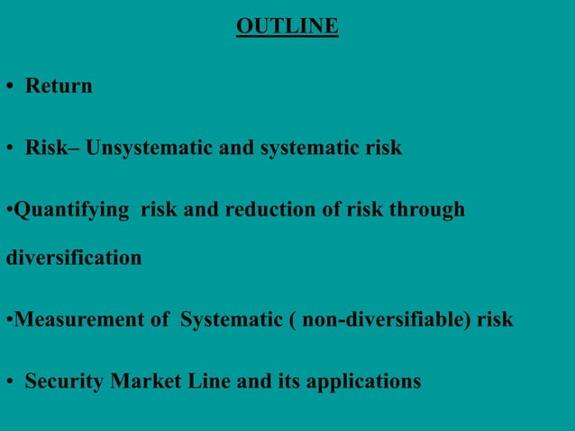 Financial analysis on Risk and Return.ppt