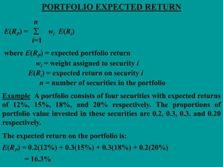 Financial analysis on Risk and Return.ppt
