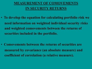 Financial analysis on Risk and Return.ppt
