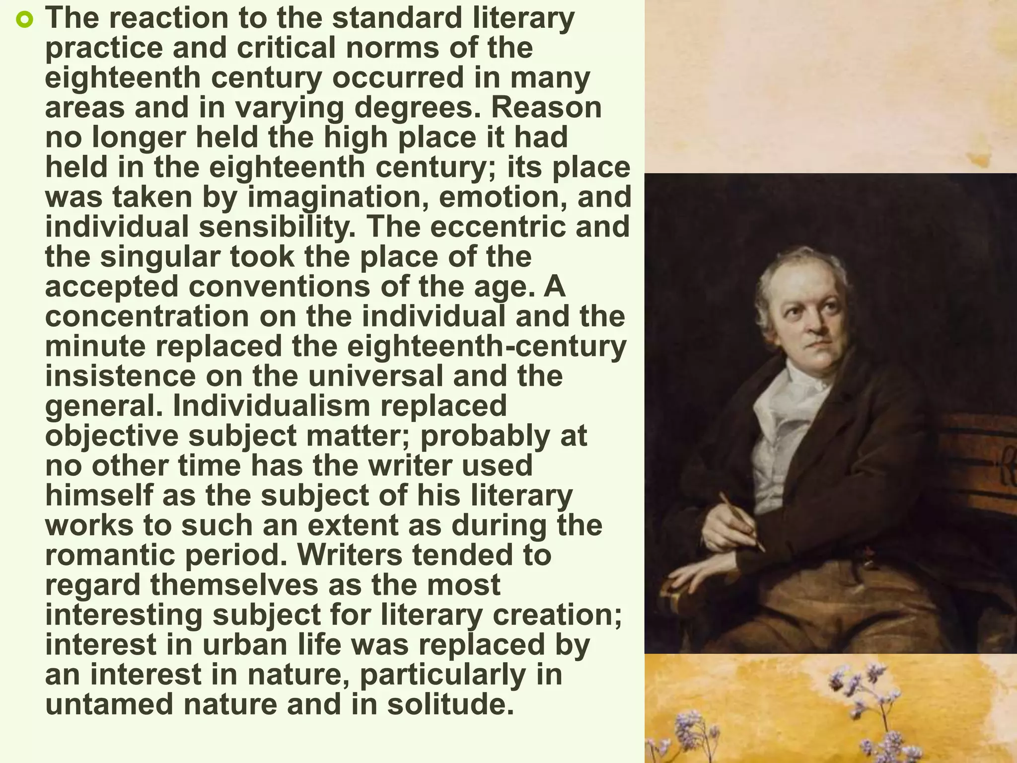 Romantic Age in English Literature | PPTX
