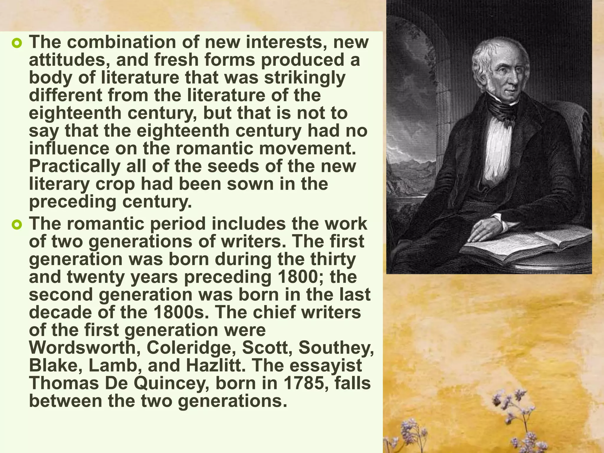 Romantic Age in English Literature | PPTX