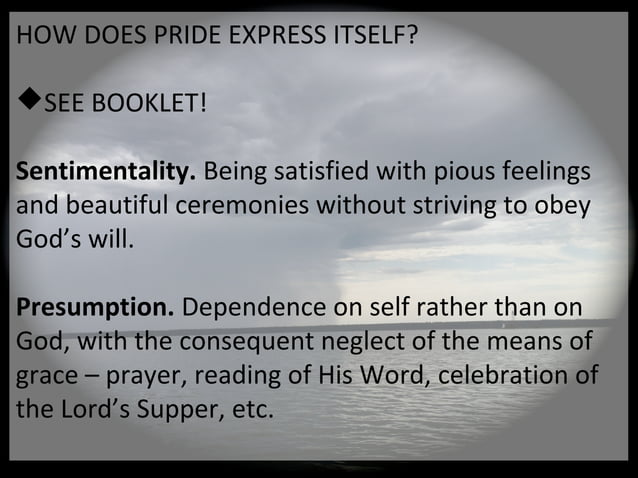 002 Seven Deadly Sins: pride vs humility | PPT