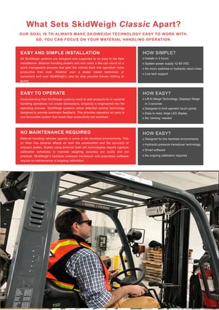 SkidWeigh Classic Series Forklift Weighing Scales | PDF