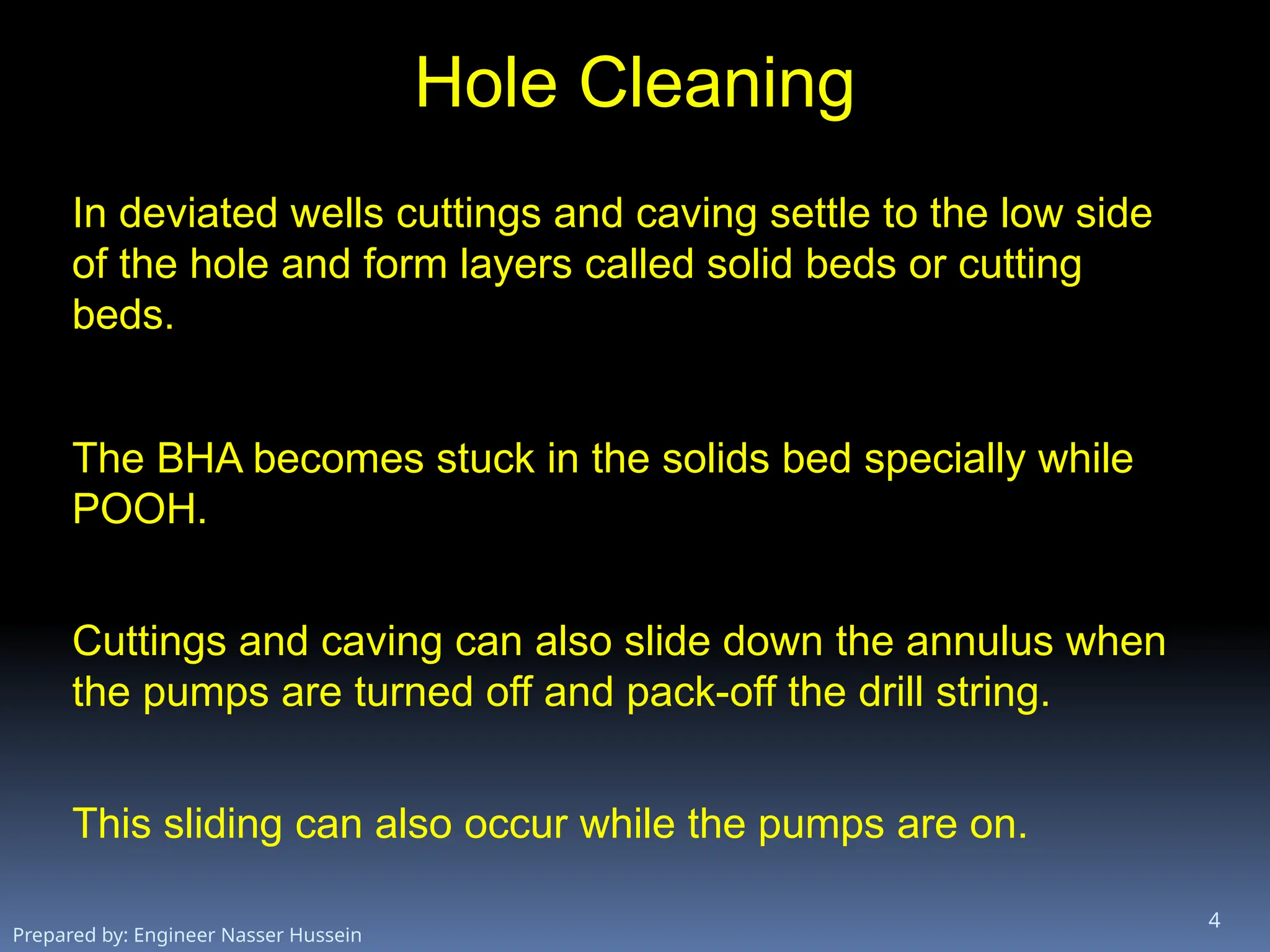 Stuck pipe prevention methods for Hole Cleaning | PPSX