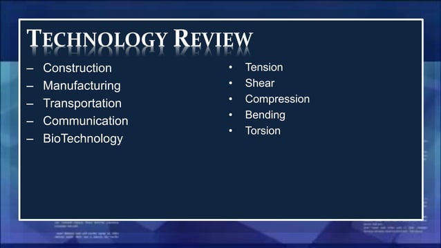 002 technology cluster manufacturing pt 1 | PPTX