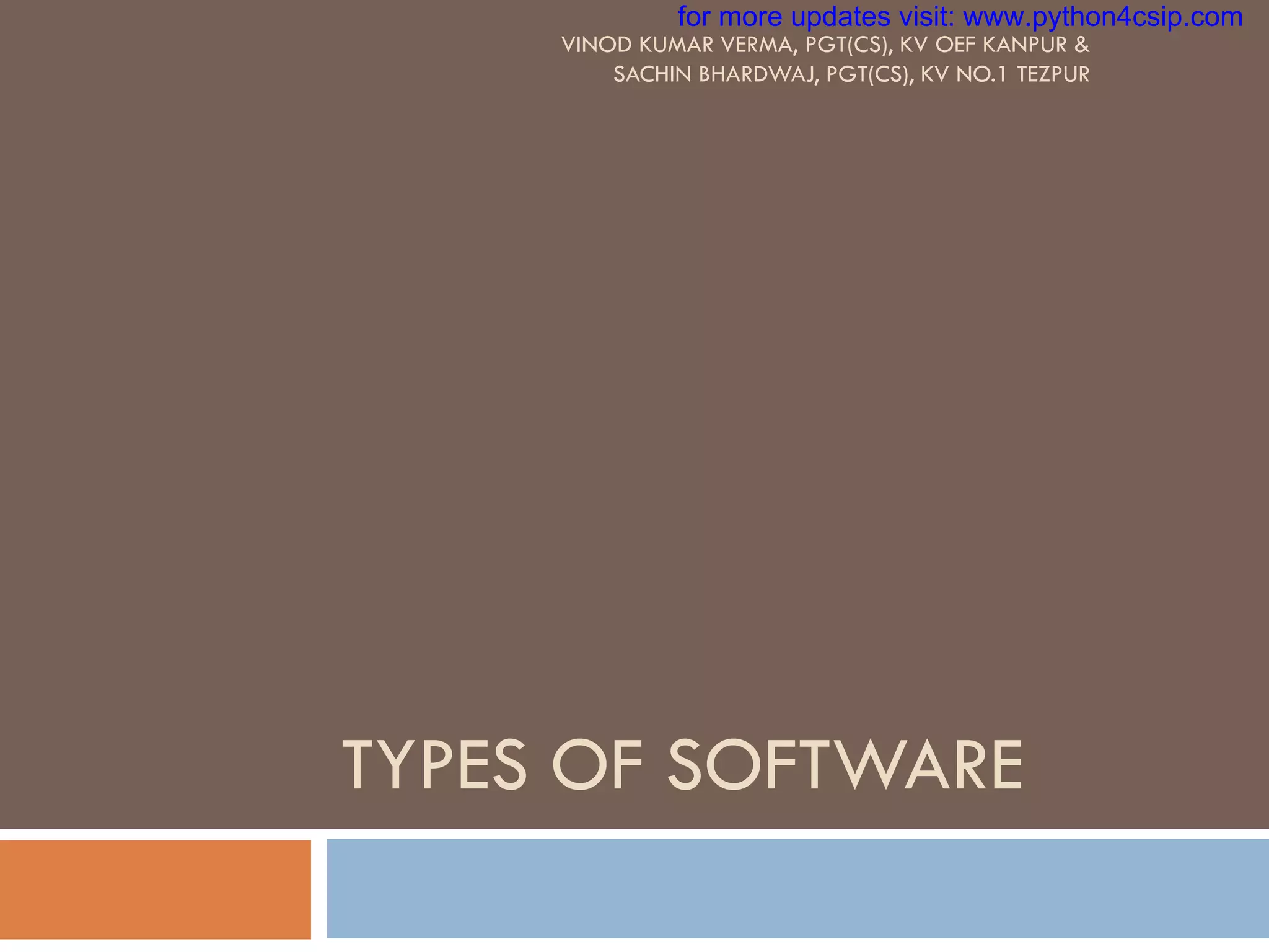 types of software | PPT