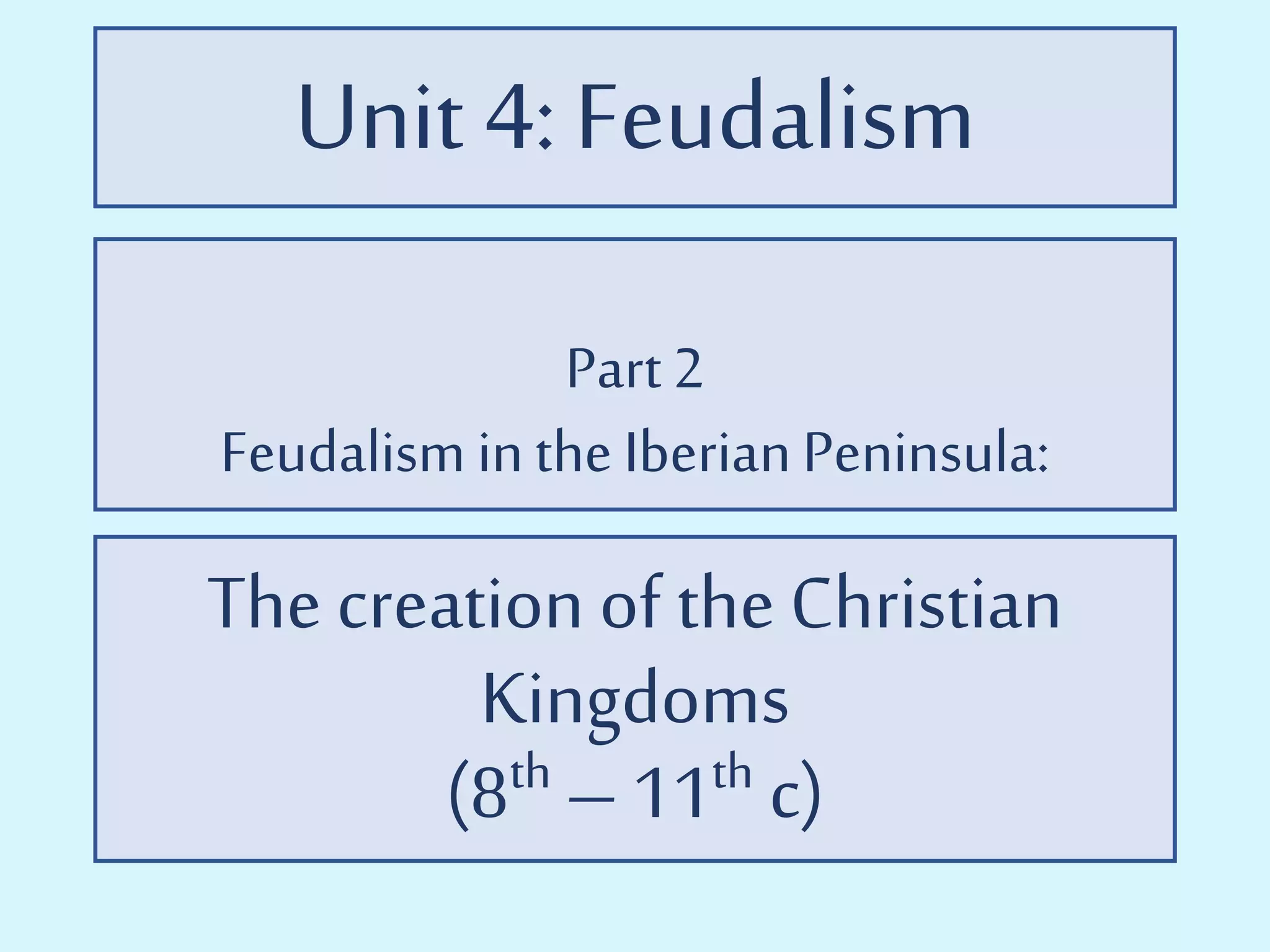 Unit 4 (part 2): The Creation of the Christian Kingdoms | PPTX