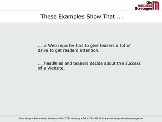 Writing teasers.ppt | Technology & Computing