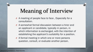 Interview Techniques and Question Answers | PPT