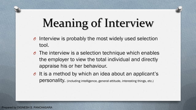 Interview Techniques and Question Answers | PPT
