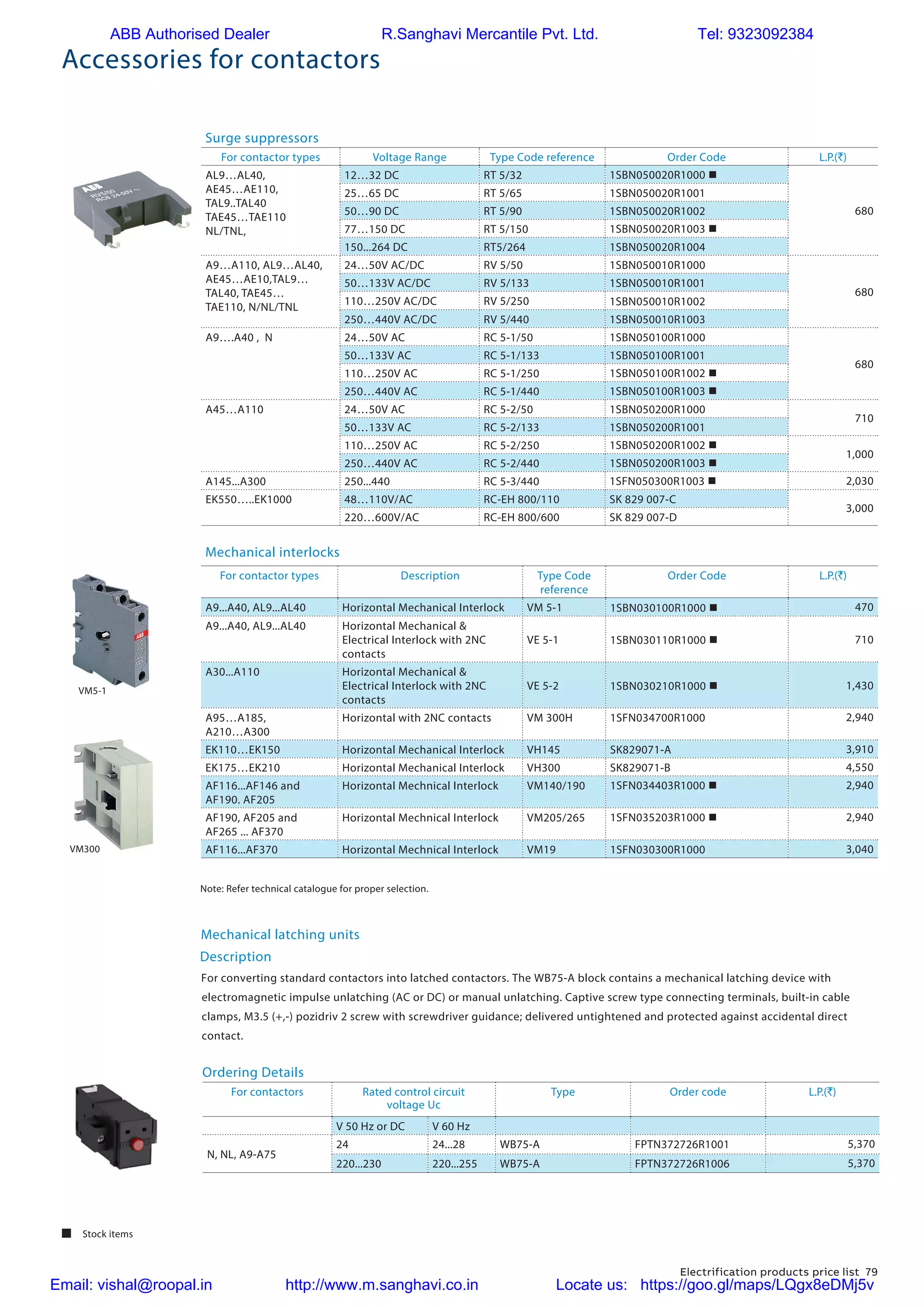 ABB Control gear Price list 2018 003 | PDF