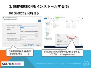 超簡単！Apache SubverisonをWindows Serverにインストール | PDF