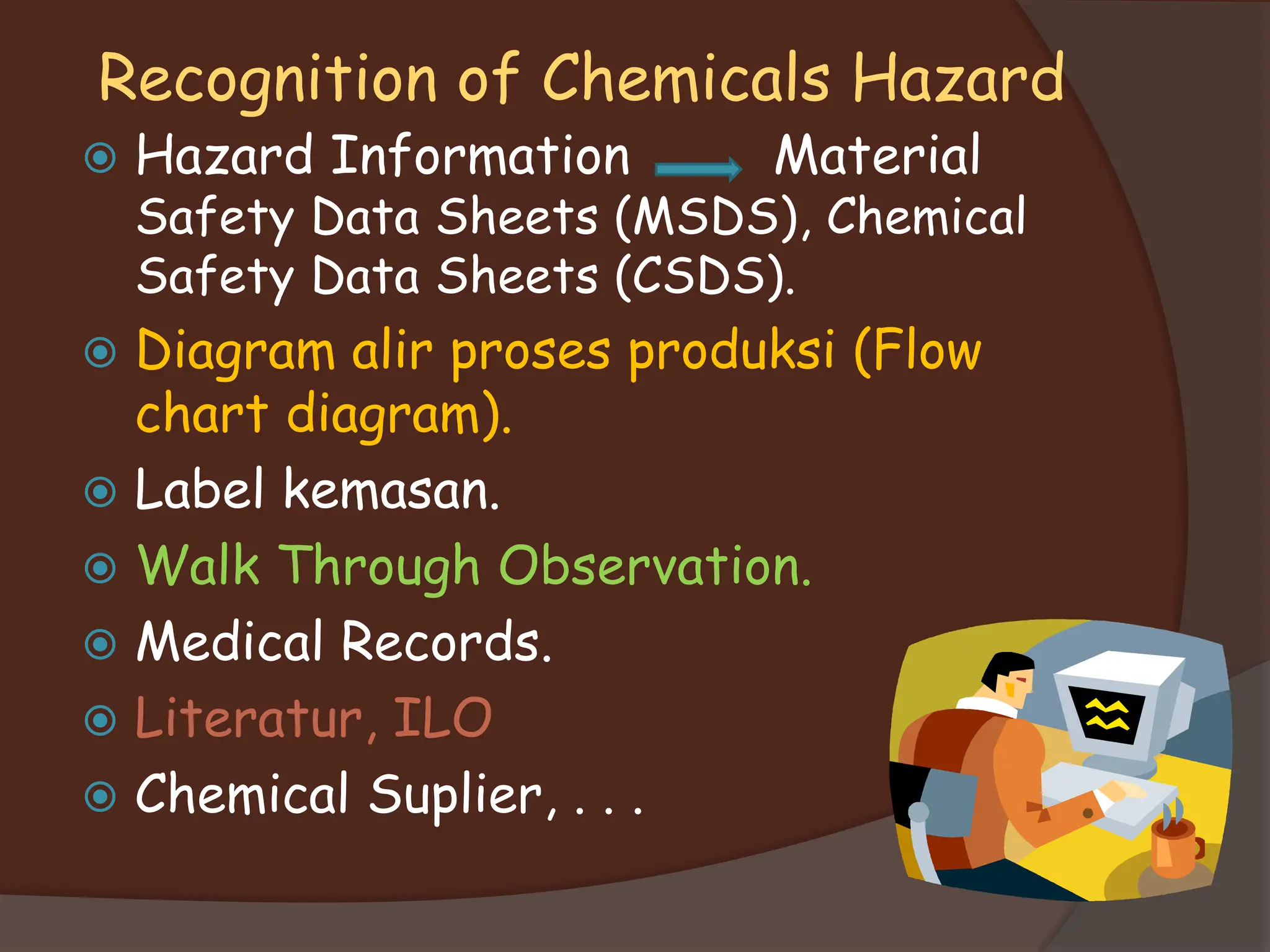 003. FAKTOR KIMIA.ppt MATERI TENTANG KESELAMATAN KERJA | PPT