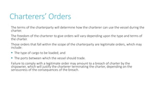 003 - Charterparties and Common Issues.pptx