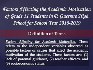003 - Definition of Terms, Significance of the Study, and Scope and ...