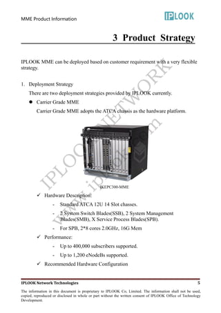 IPLOOK MME PRODUCT INFORMATION | PDF