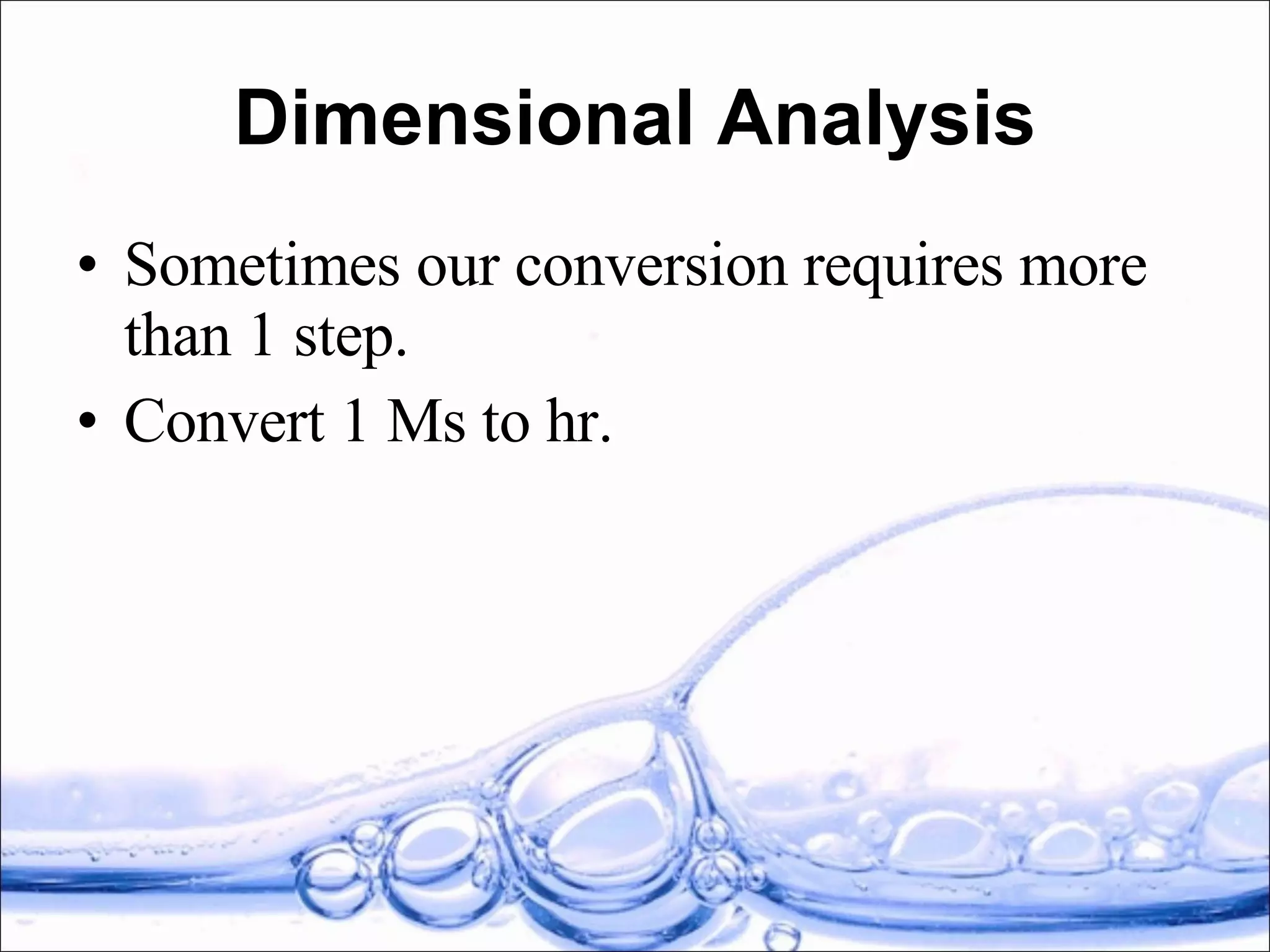 Metric System and Dimensional Analysis | PPT | Science