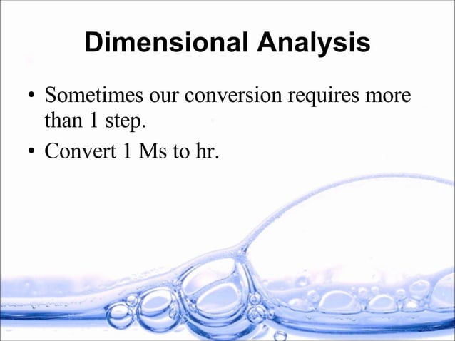 Metric System and Dimensional Analysis | PPT