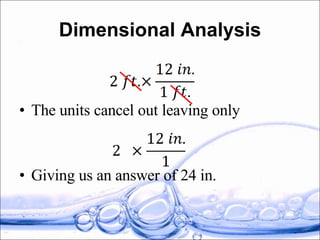 Metric System and Dimensional Analysis | PPT | Science