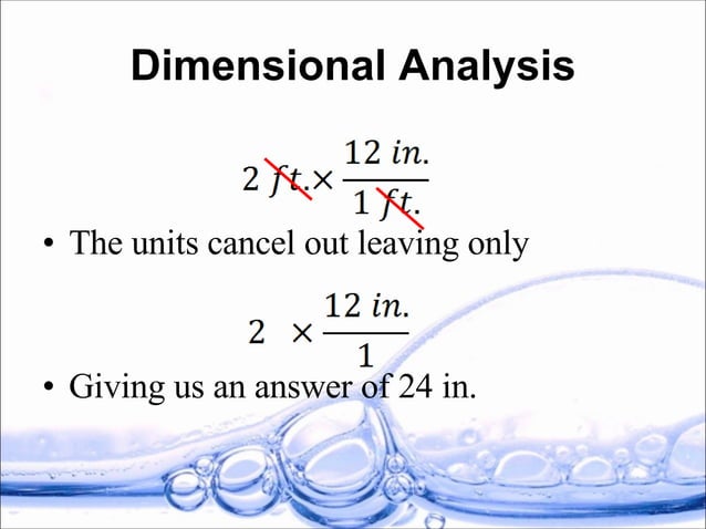 Metric System and Dimensional Analysis | PPT