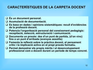 Portfoli docent del professor-ESO | PPT